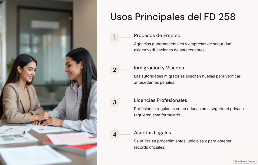 FD 258 – Todo sobre el formulario de huellas dactilares del FBI - U.S ...